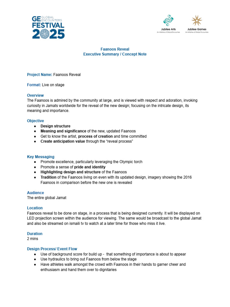 Executive Summary - Faanoos Reveal | PDF