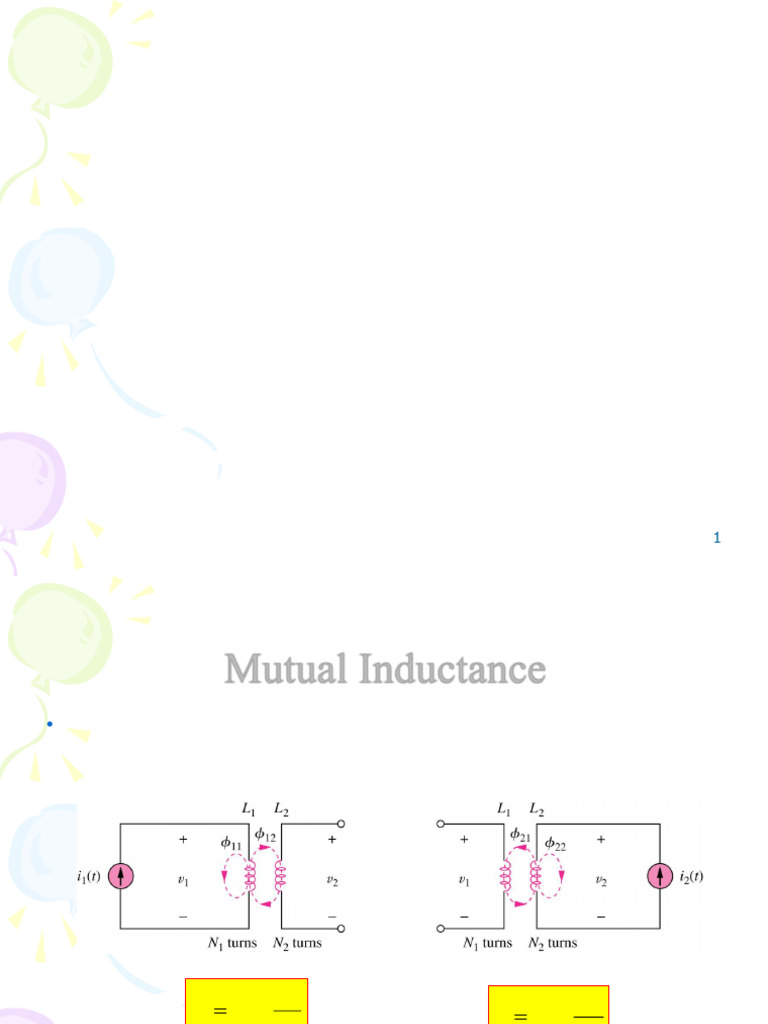 Ch 13 Mutual Inductance | PDF | Inductor | Inductance Ch 13 Mutual Inductance | PDF | Inductor | Inductance