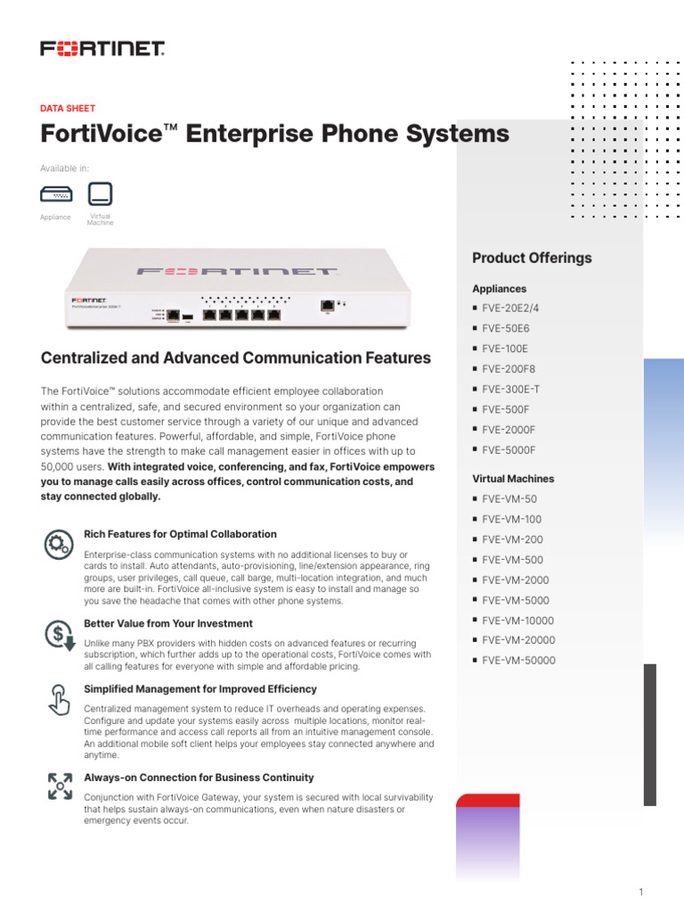 Forti Voice Enterprise | PDF | Session Initiation Protocol | Voicemail