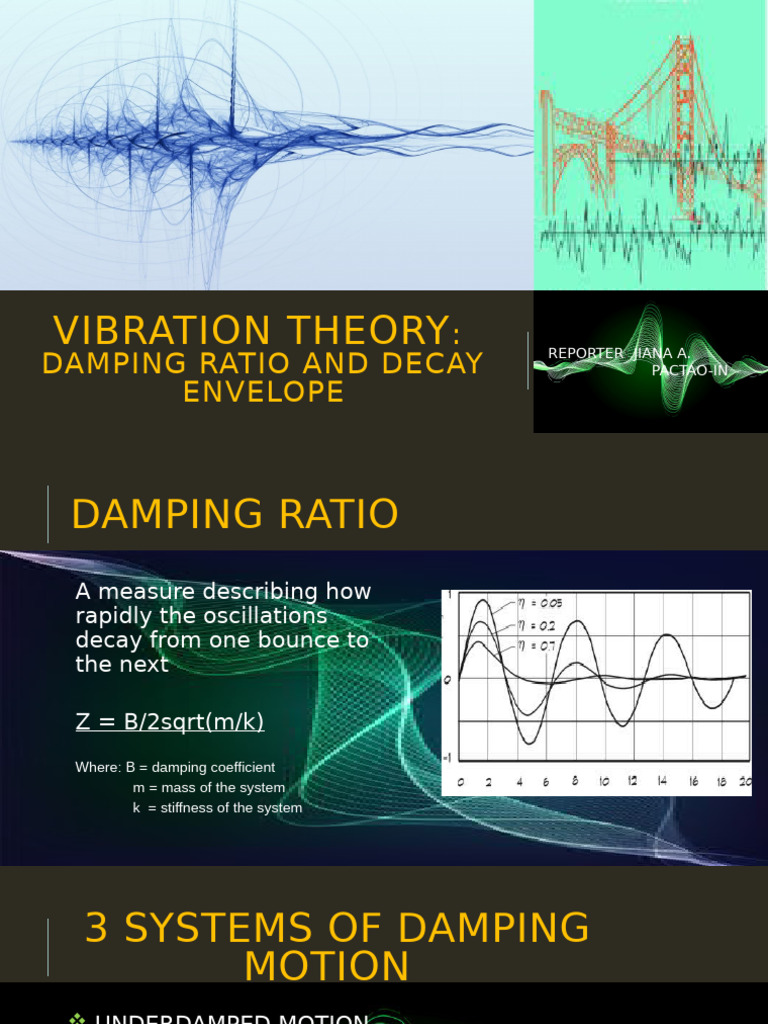 Vibration Theory Damping Ratio and Decay Envelope | PDF | Science & Mathematics | Technology ...