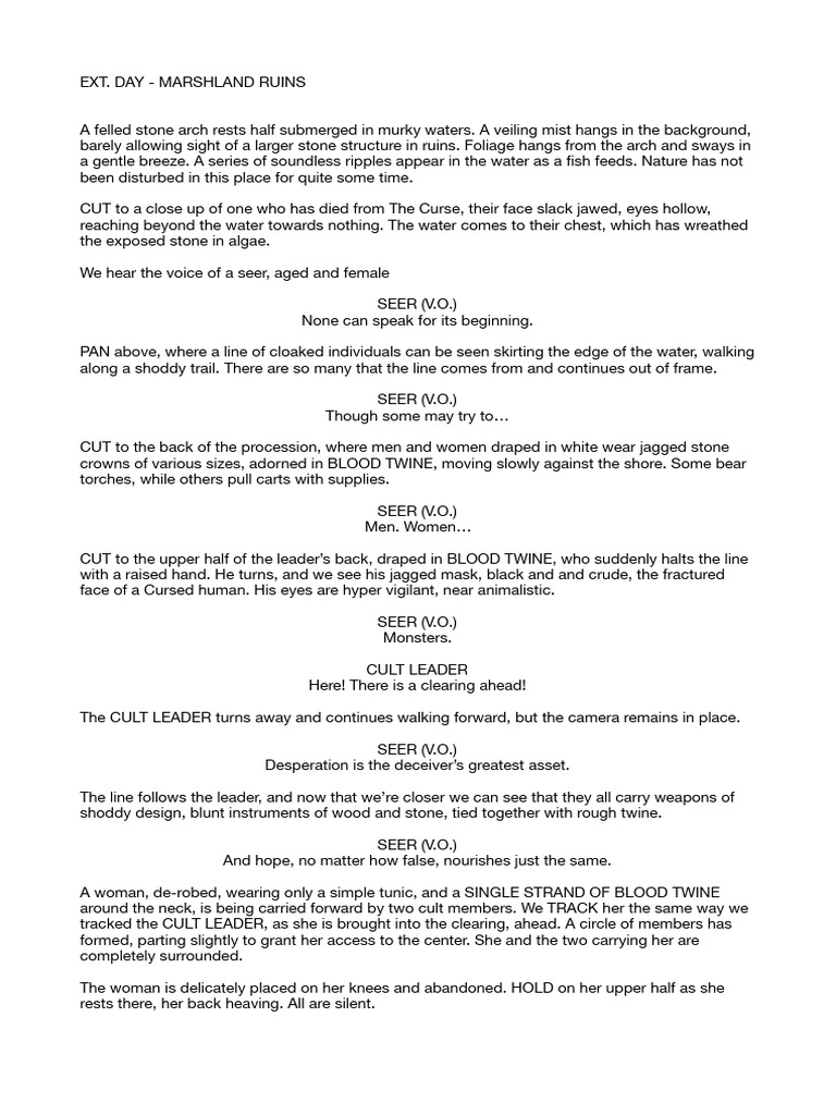 Runic "Cinematic Trailer" Script | PDF | Art