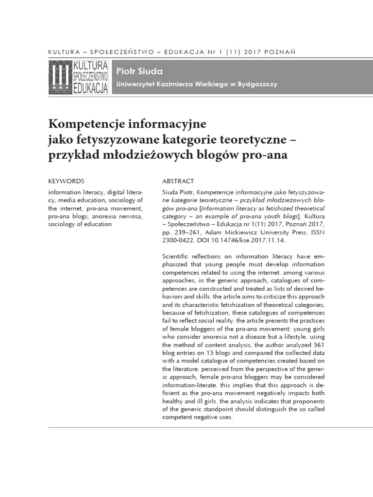 Jaremad,+KSE 11 2017 PL P Siuda | PDF