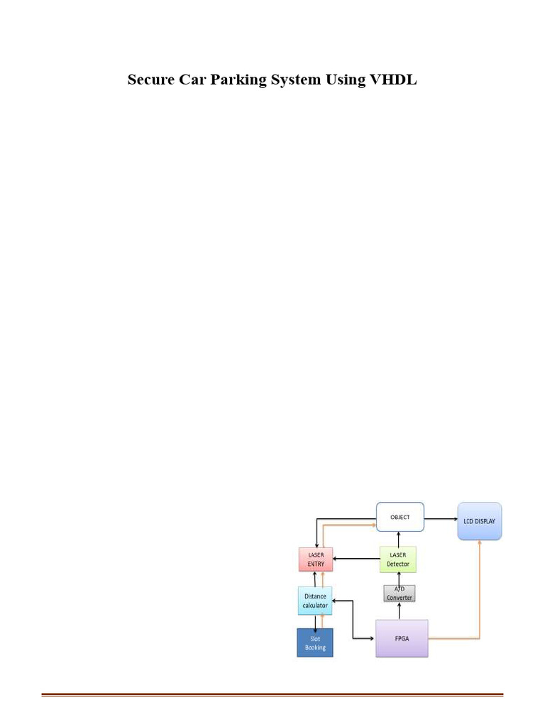 8-secure-car-parking-system-using-vhdl | PDF | Field Programmable Gate Array | Parking