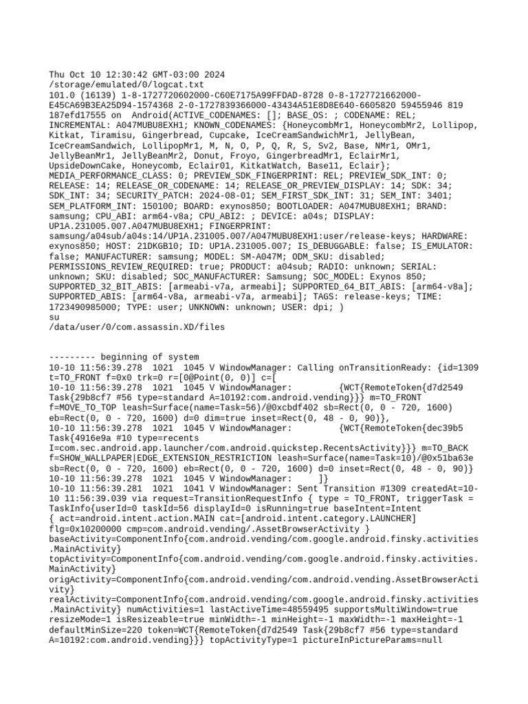 Logcat | PDF | Computing | Android (Operating System)