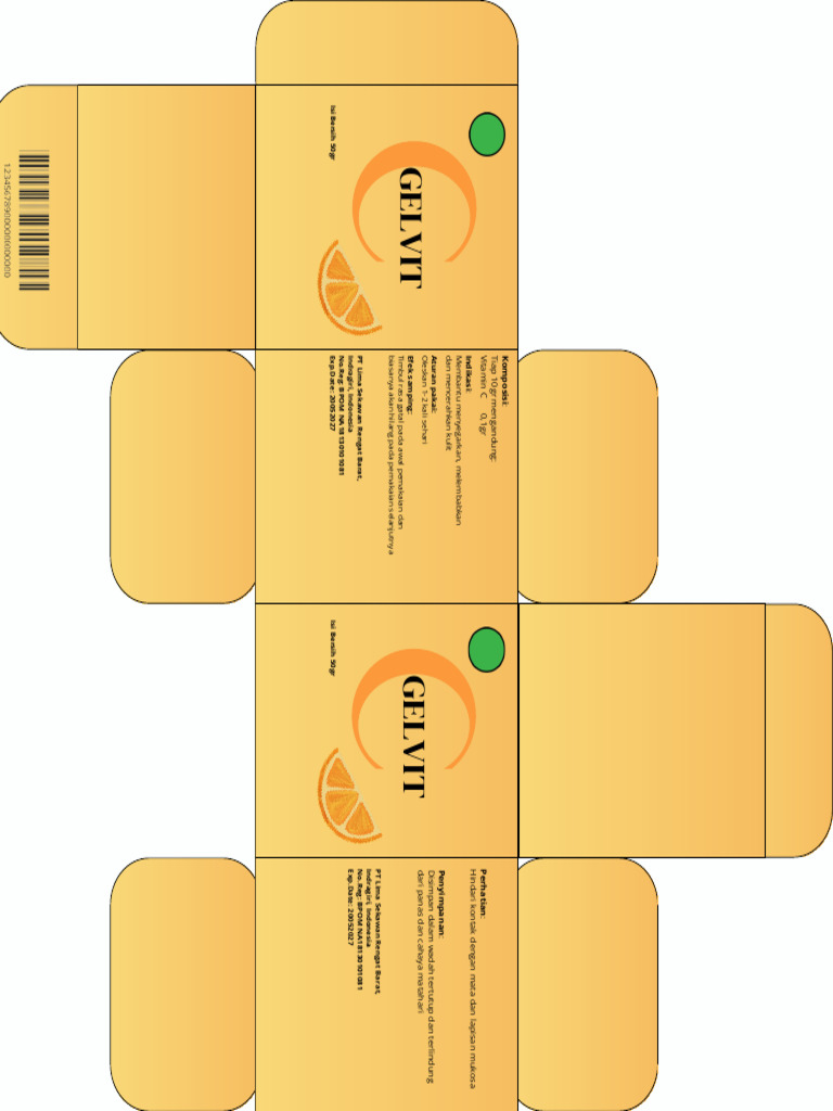 Panduan Penggunaan Gelvit 50gr | PDF