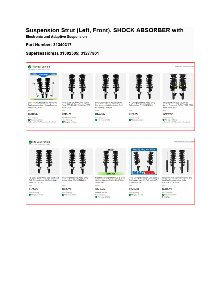 S80 Struts | PDF | Computers