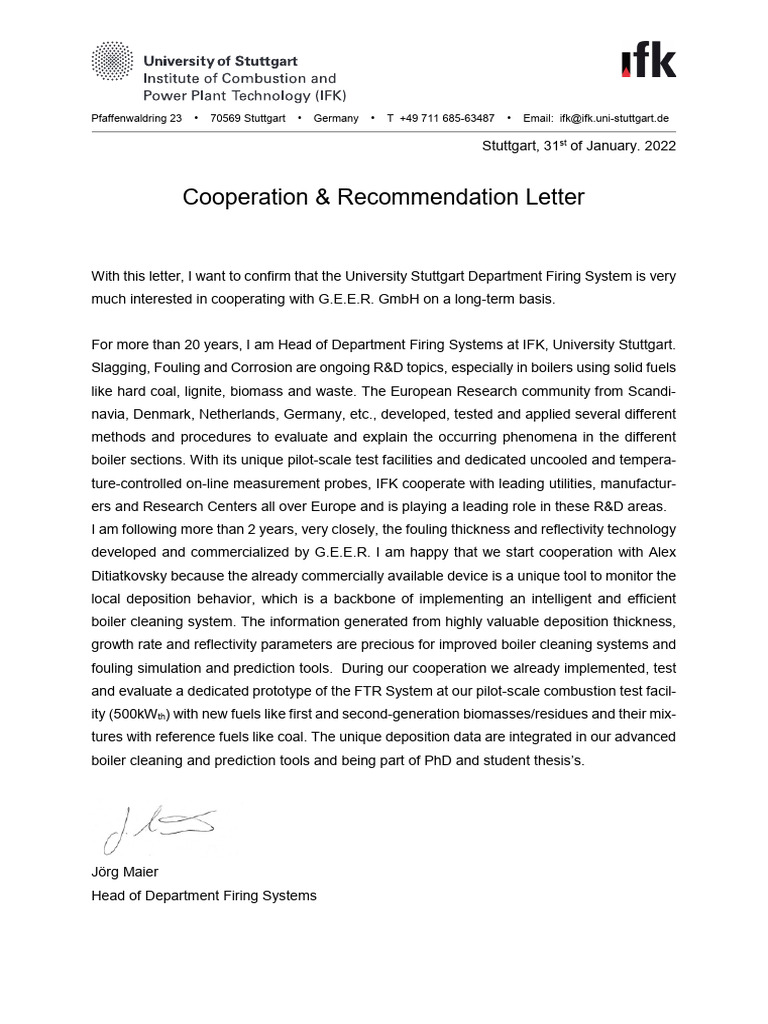 3.cooperation and Recommendation Letter 2022 | PDF