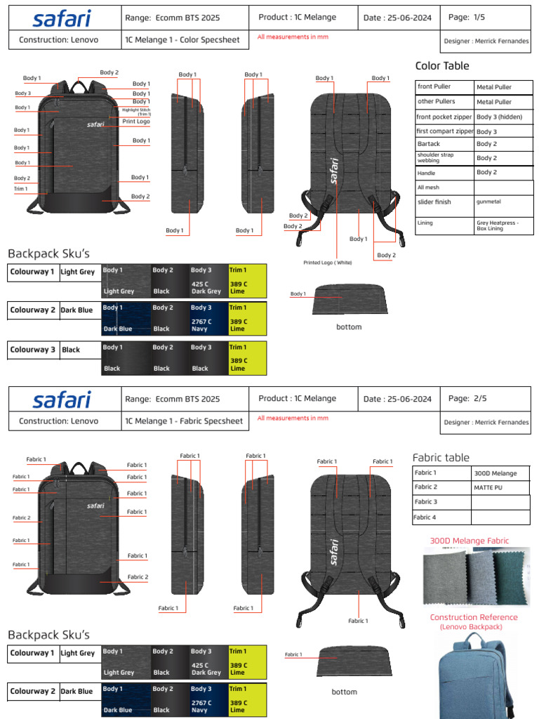 1C Melange 1 Specsheet - BP - Safari - Ecomm - Final - 25.06.24 | PDF