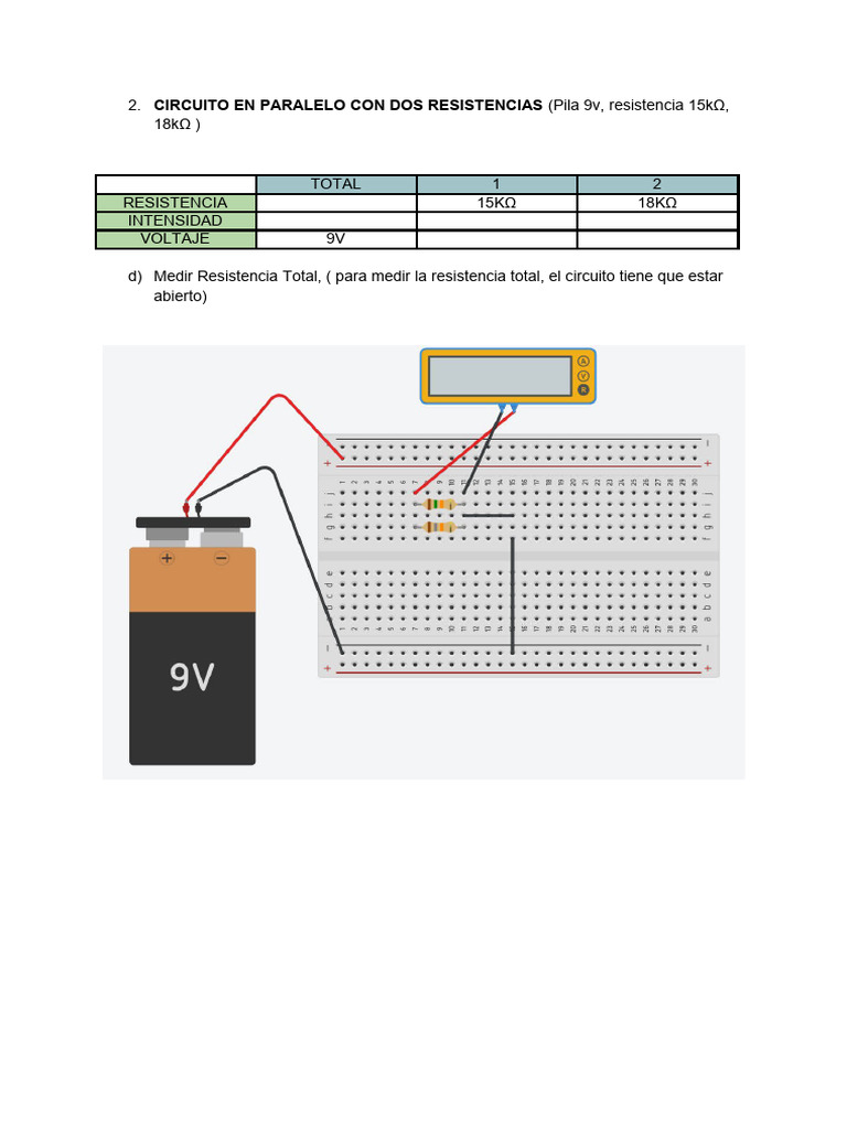 Practicas Electronica Paralelo | PDF | Métodos y materiales de ... Practicas Electronica Paralelo | PDF | Métodos y materiales de ...