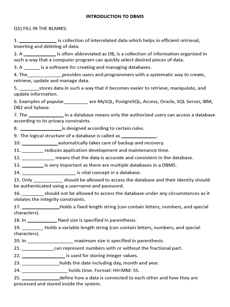 FYJC I.T Chapter 2 (DBMS) | PDF | Databases | Relational Database