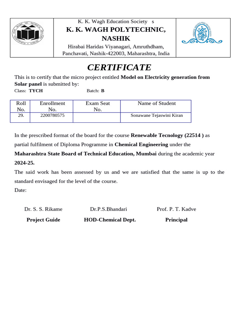 RET final report | PDF | Photovoltaics | Solar Power
