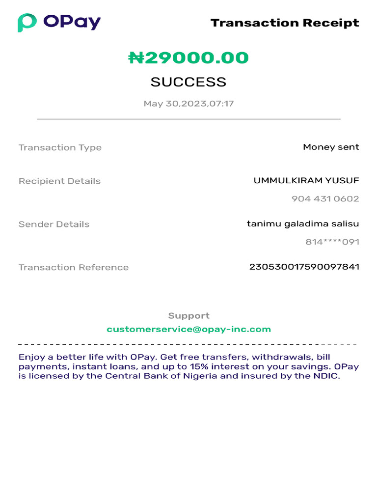 OPay - 30 May 2023, 7:18 AM | PDF
