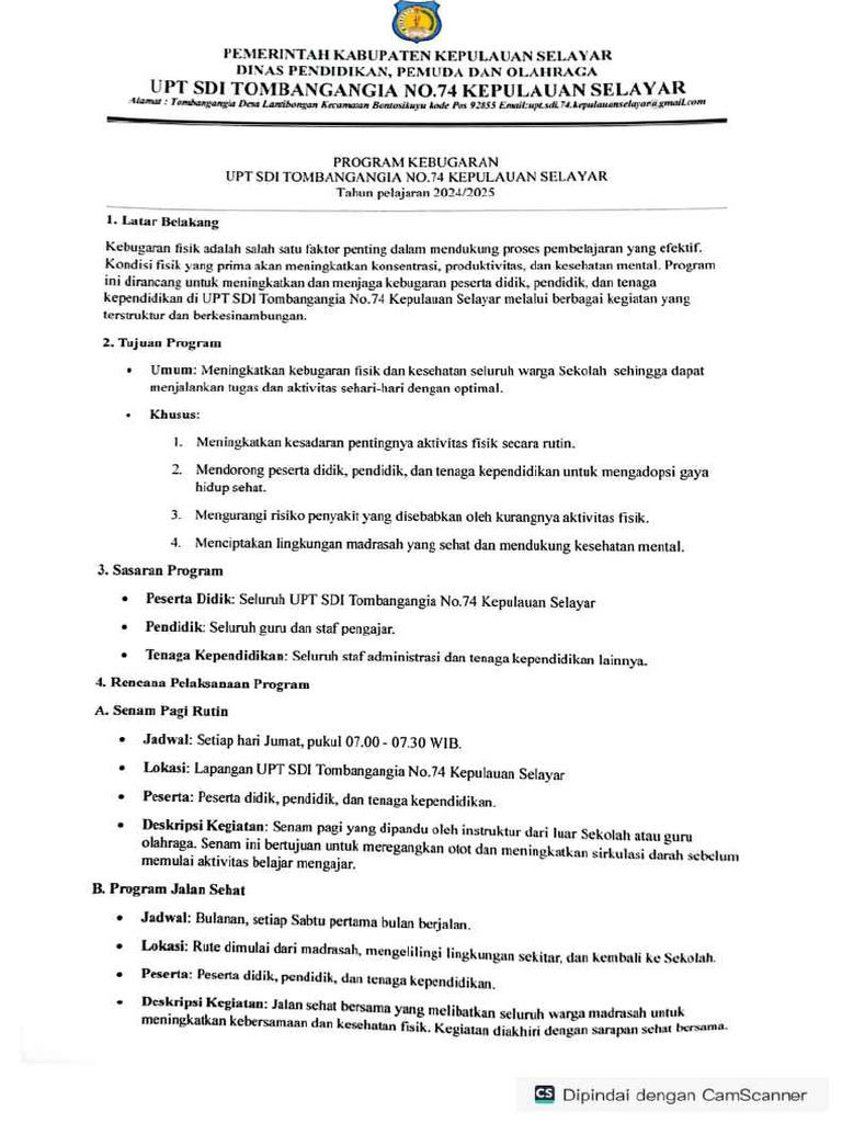 Program Kebugaran | PDF