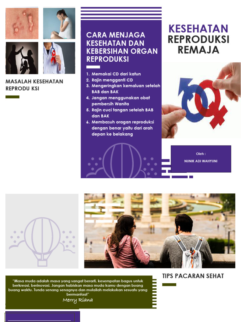 Leaflet - Kesehatan Reproduksi Remaja | PDF | Pengembangan Diri | Kesehatan Holistik