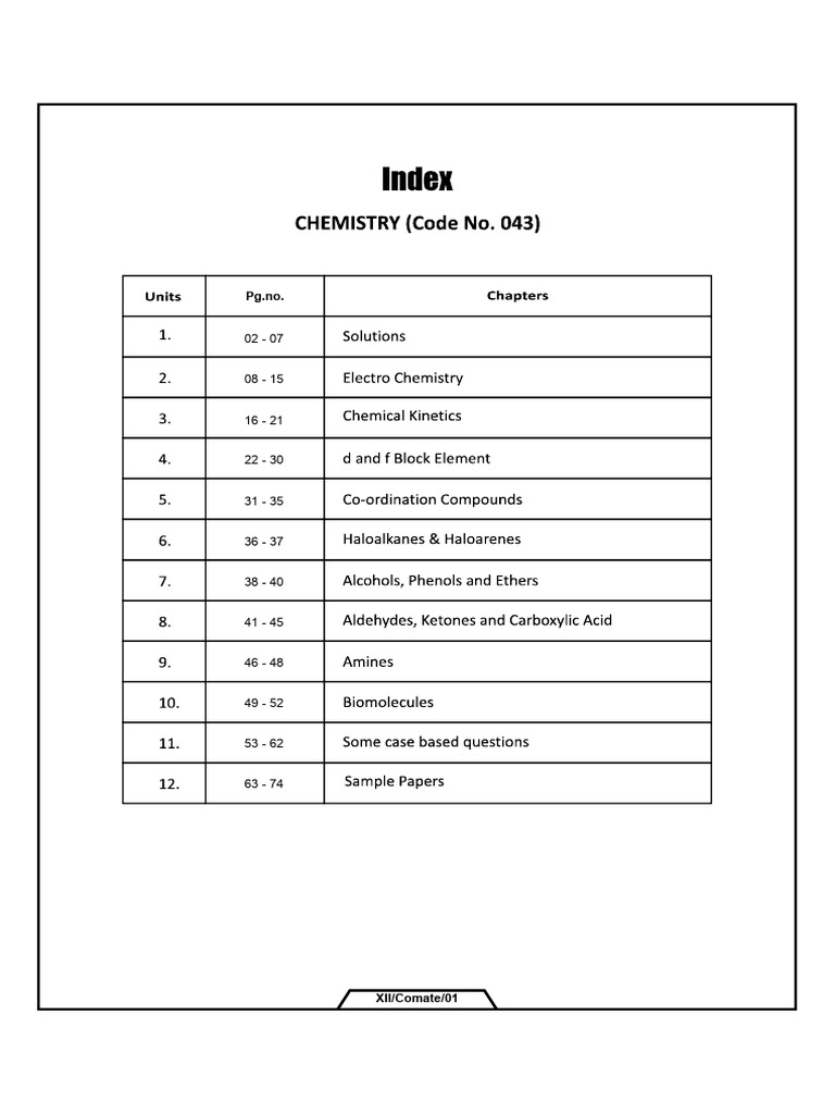 XII LC Chemistry 2024-25 | PDF | Ester | Chemistry