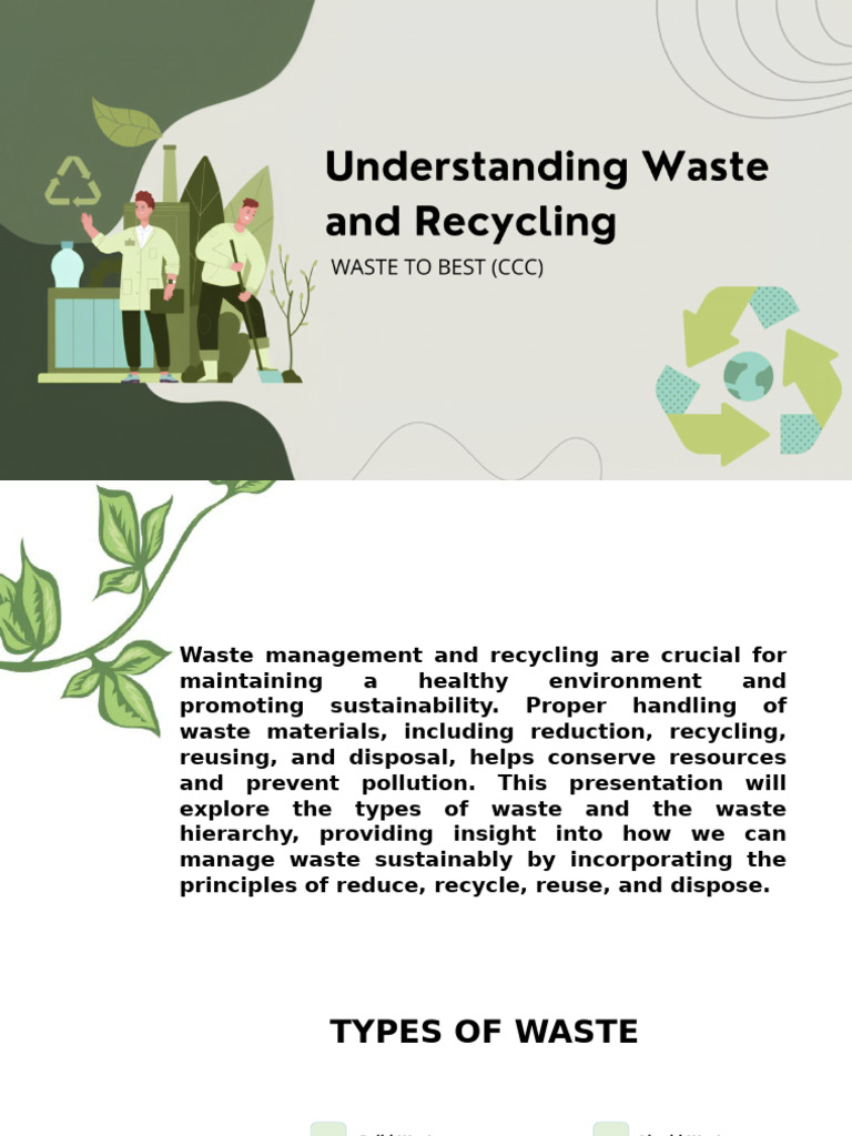 Sustainable Waste Management Guide | PDF | Waste | Waste Management