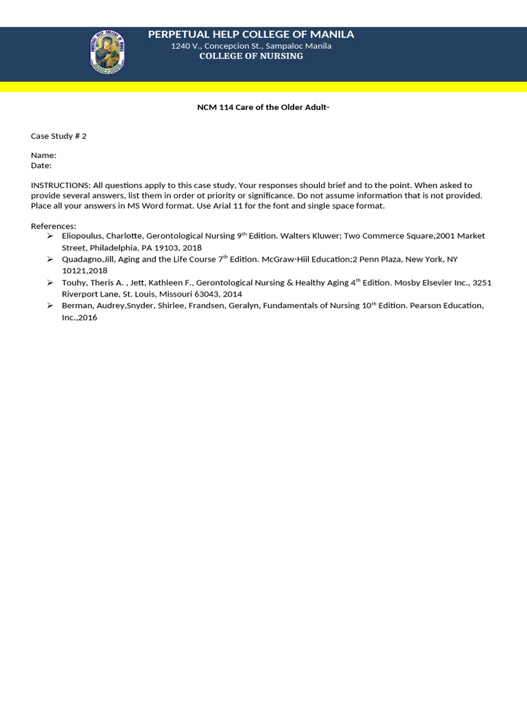 NCM-114-MIDTERM-ACTIVITY-2 | PDF | Medical Diagnosis | Clinical Medicine