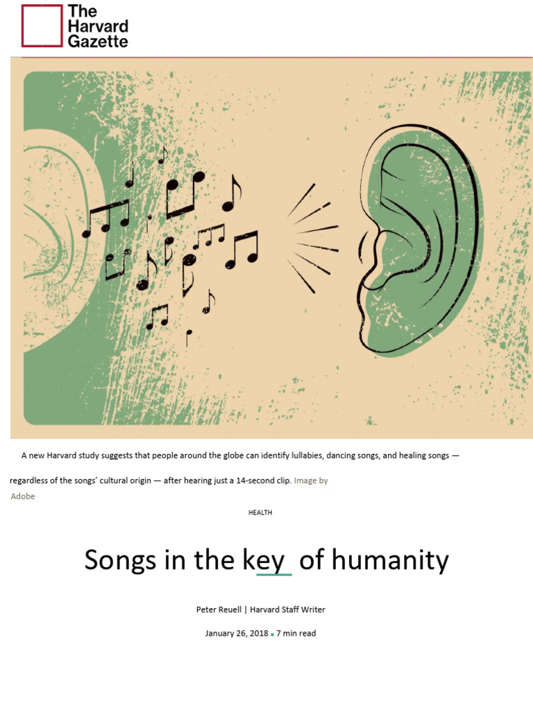 Music May Transcend Cultural Boundaries To Become Universally Human ...