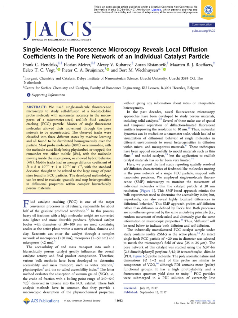 Hendriks Et Al 2017 Single Molecule Fluorescence Microscopy Reveals ... Hendriks Et Al 2017 Single Molecule Fluorescence Microscopy Reveals ...