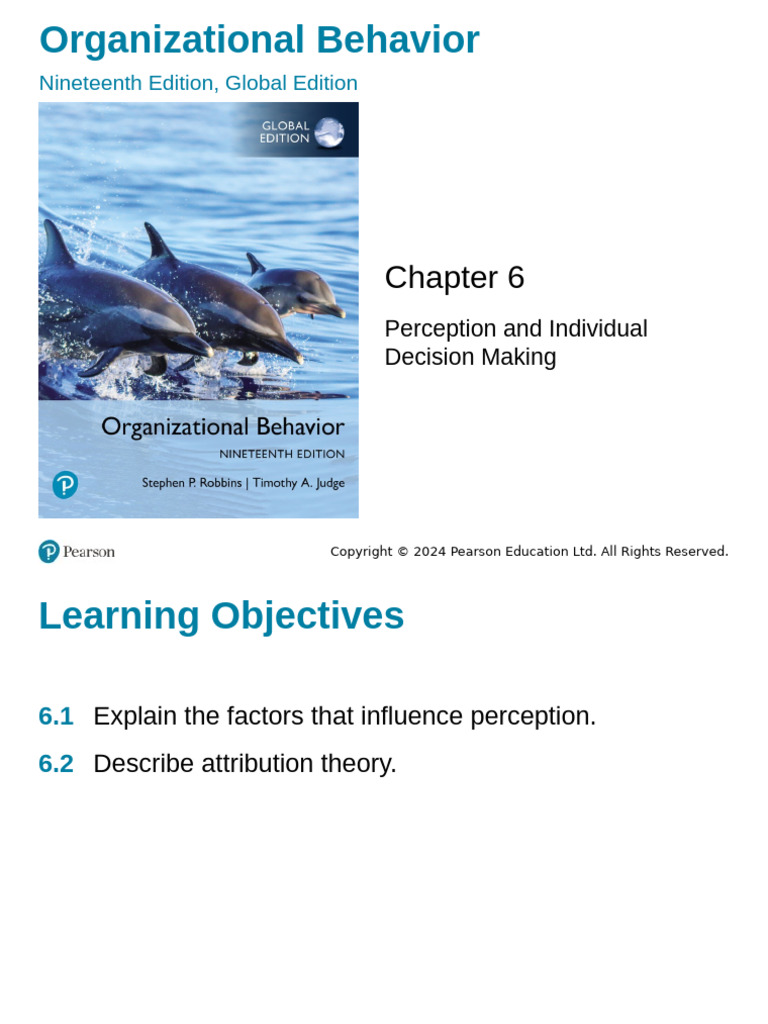 Ch- 6 pp expanded OB | PDF | Perception | Performance Appraisal