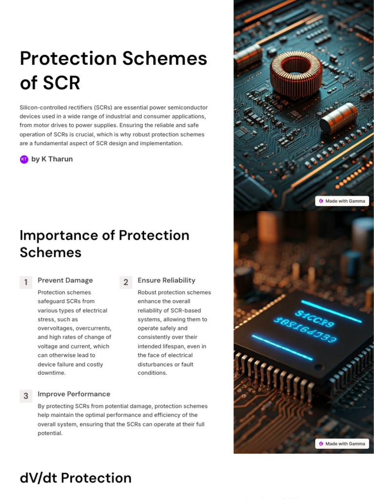 Protection-Schemes-of-SCR | PDF | Power Engineering | Power (Physics)