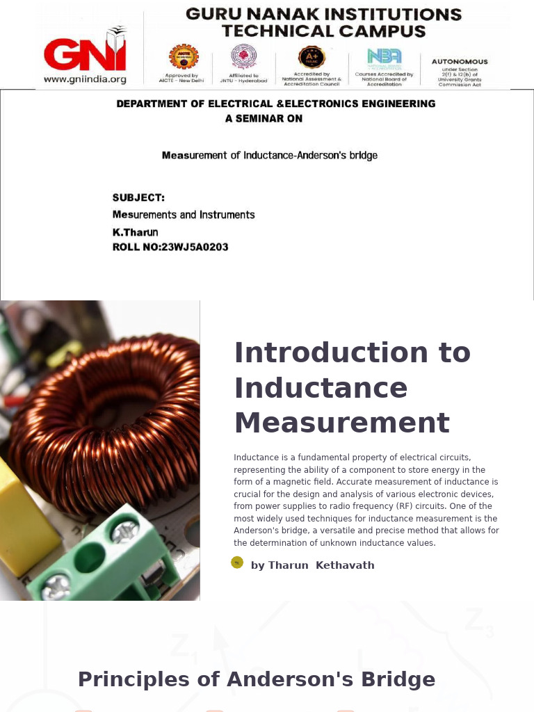 M&I PPT | PDF | Electrical Impedance | Inductance