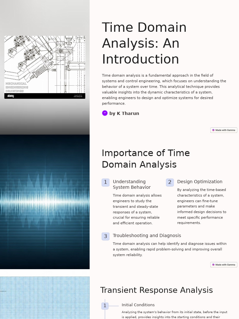 Time Domain Analysis for Engineers | PDF | Steady State | System