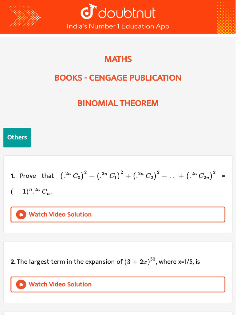 Books Doubtnut Question Bank | PDF | Mathematical Concepts ...
