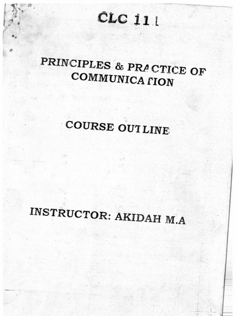 CLC 111 | PDF
