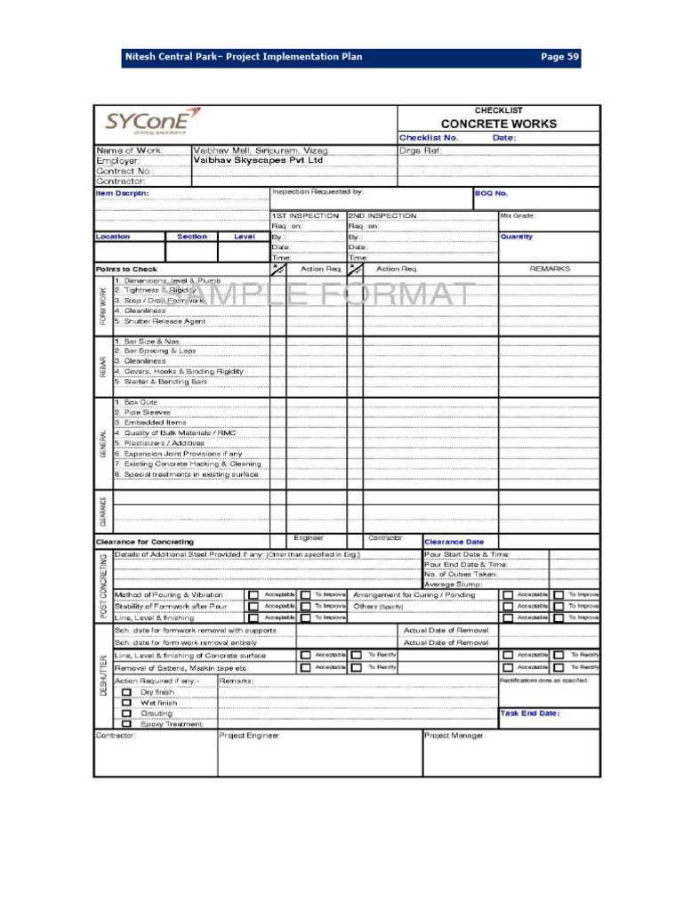Concrete Checklist | PDF