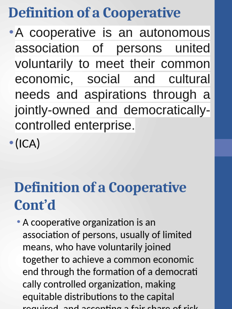 COOPERATIVE PRINCIPLEs power point | PDF | Cooperative | Social Psychology
