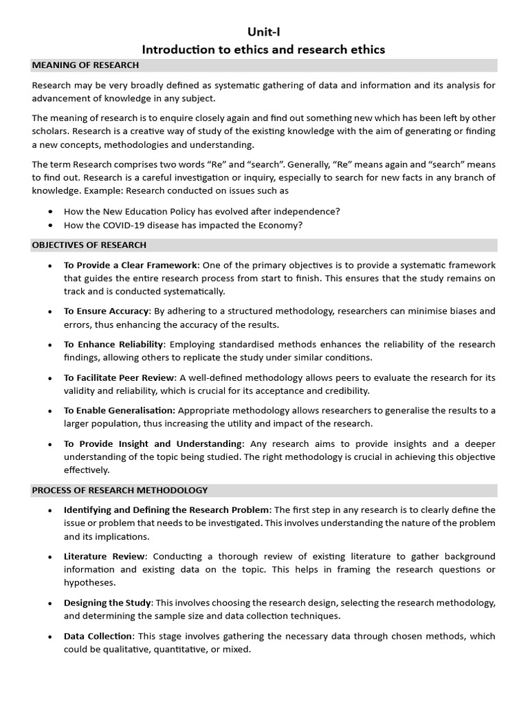 RM unit 1 | PDF | Methodology | Quantitative Research
