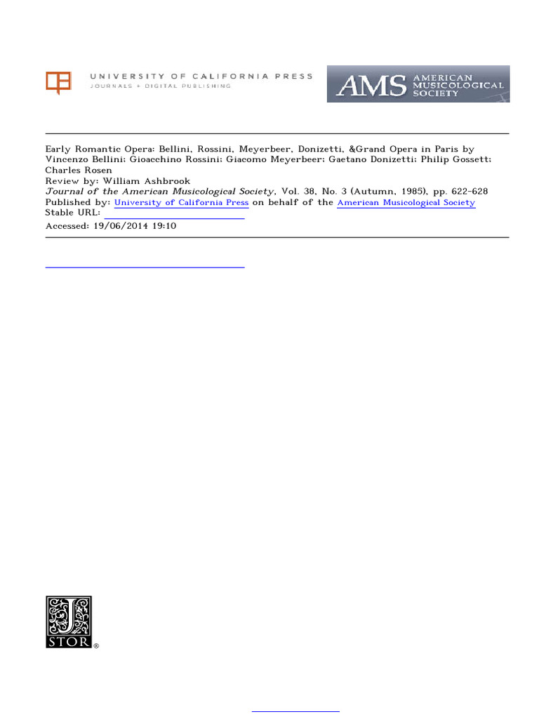 Early Romantic Opera Analysis and Review | PDF | Johannes Brahms ...