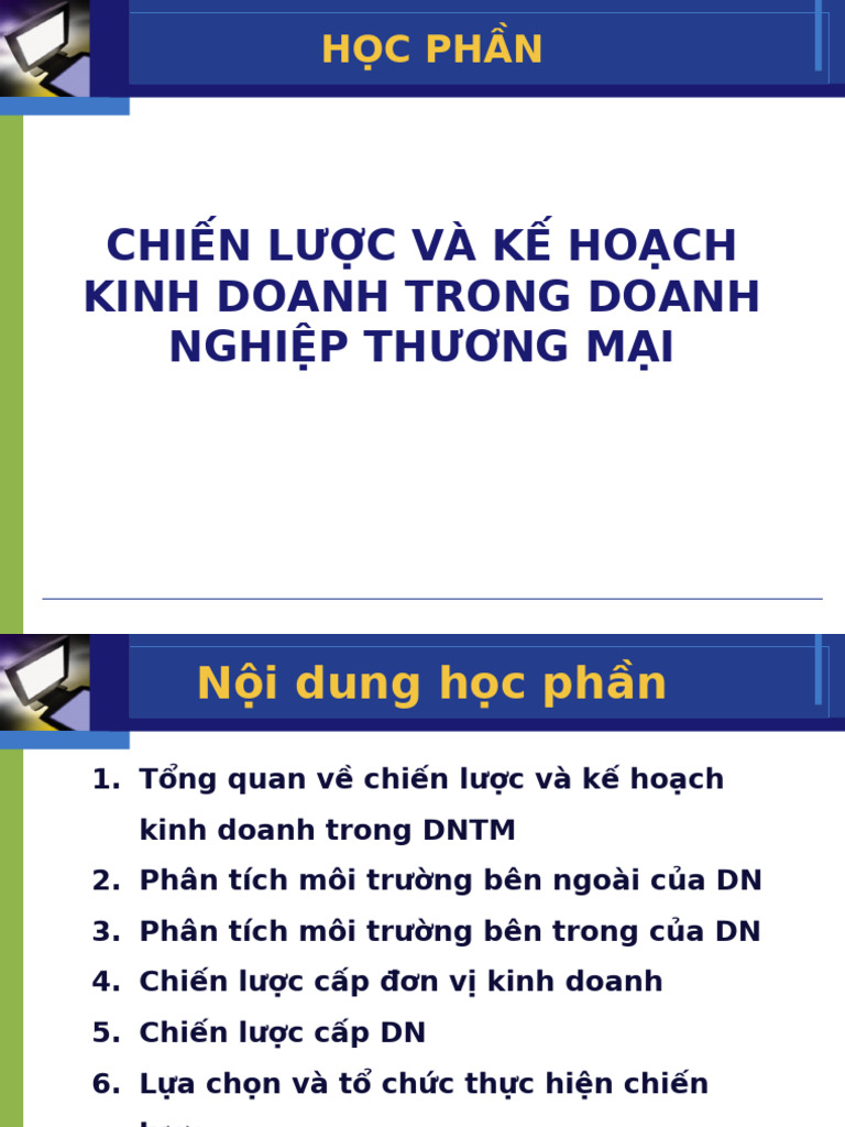 C1 - Tong Quan Ve CL Và KHKD | PDF
