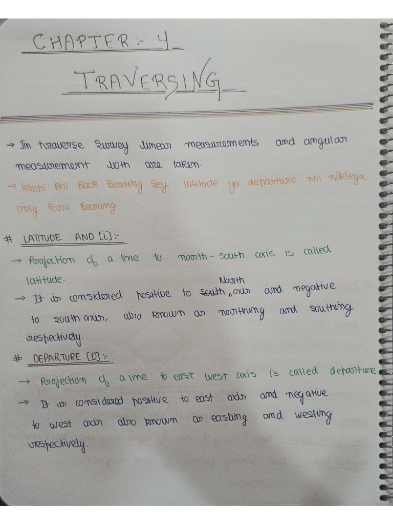 Chapter 4 - TRAVERSING | PDF