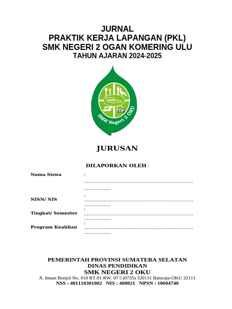 Cover Jurnal Siswa 2024 | PDF | Olahraga & Rekreasi | Teknologi & Rekayasa