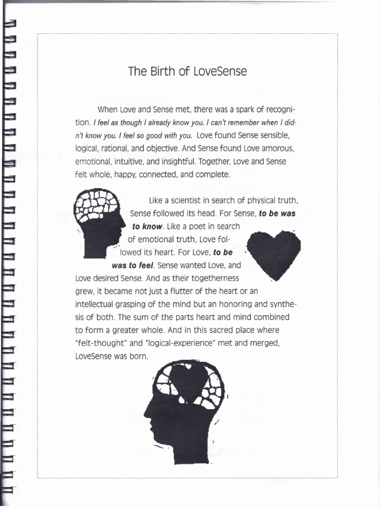The Birth of LoveSense | PDF | Religion & Spirituality | Poetry
