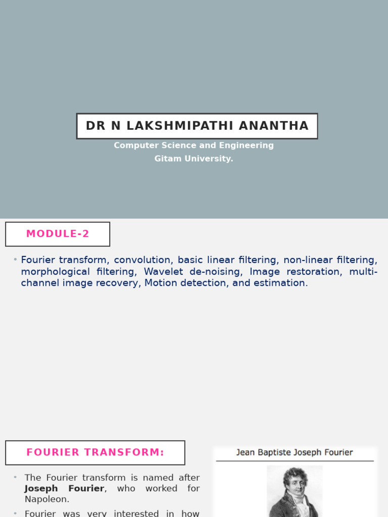 CV Unit-2 Final | PDF | Sine Wave | Fourier Transform