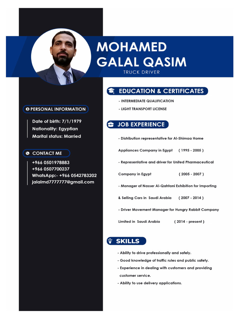 CV - Mohamed Galal. | PDF
