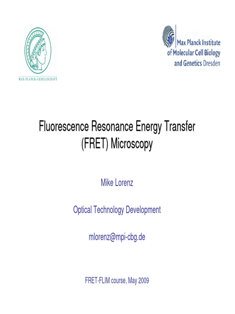 FRET Micros | PDF | Green Fluorescent Protein | Electrodynamics