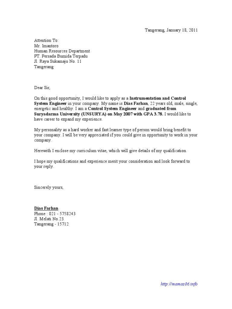 Job Application Letters Samples | PDF | Learning