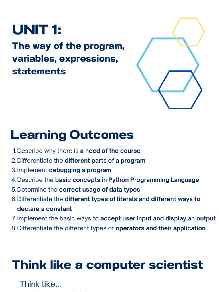 Unit 1 | PDF | Compiler | Computer Program