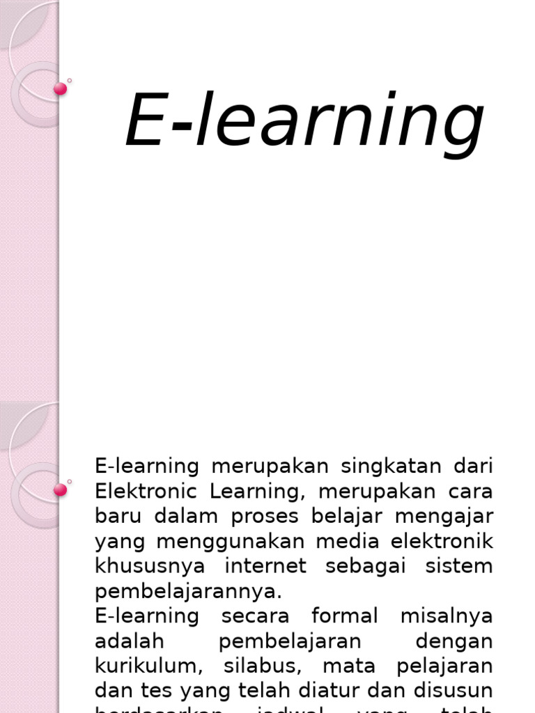 E-Learning: Manfaat, Kelebihan, dan Tantangan | PDF