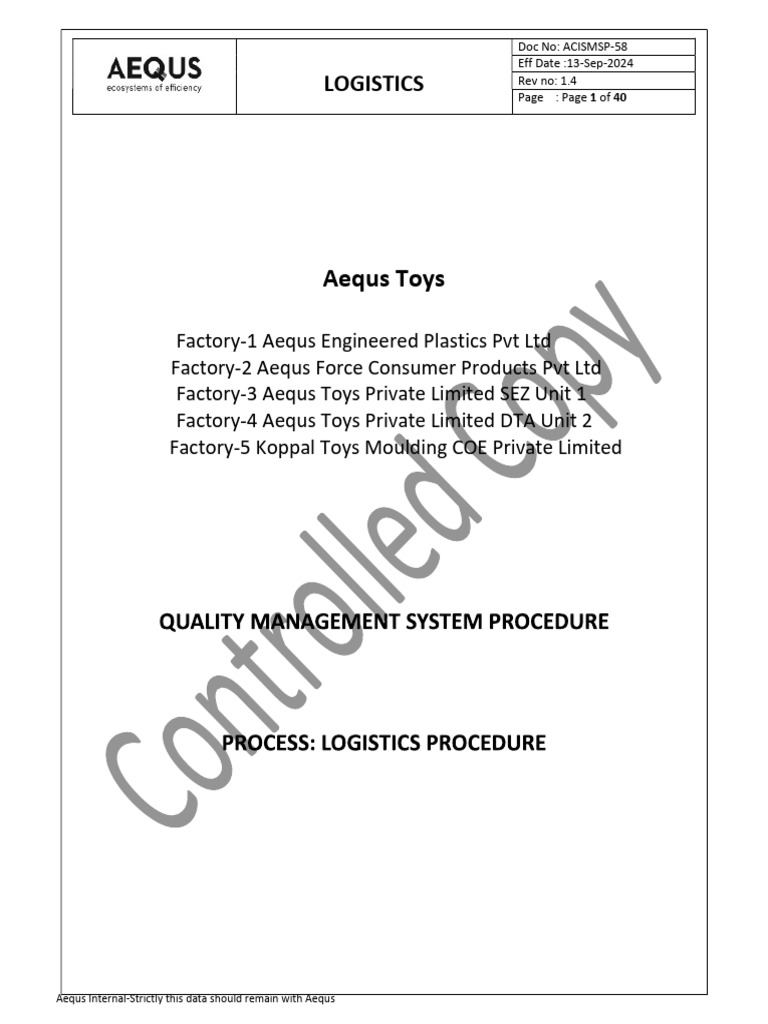 Seal Procedure For ISO 17712 | PDF | Logistics | Computing