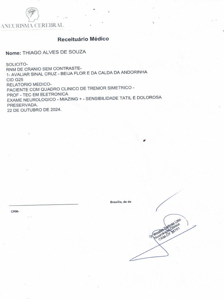 RNM de Cranio Sem Contraste | PDF