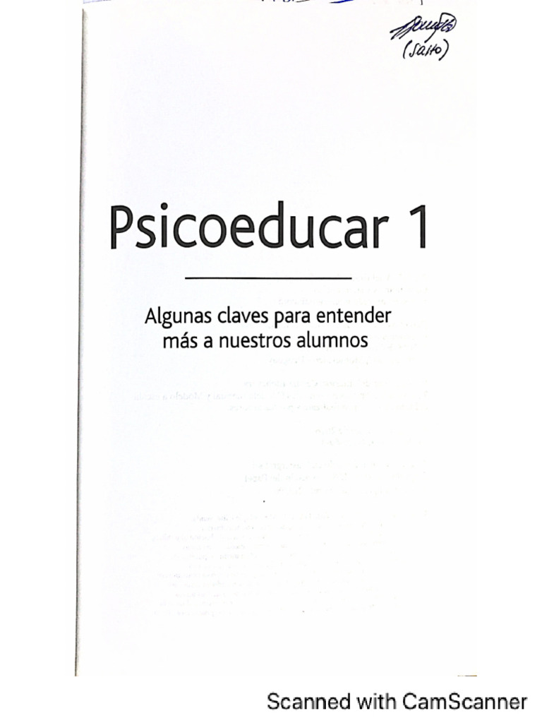 Psicoeducar 1 Algunas Claves para Entend | PDF