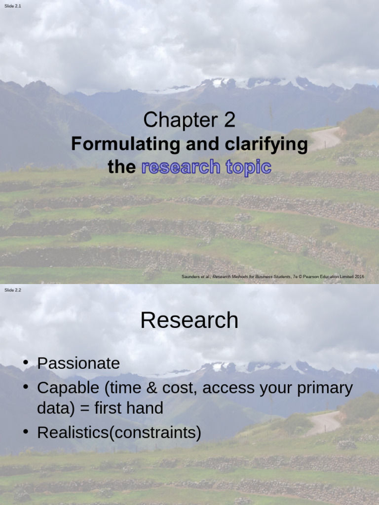 Chapter 2 | PDF | Methodology | Quantitative Research