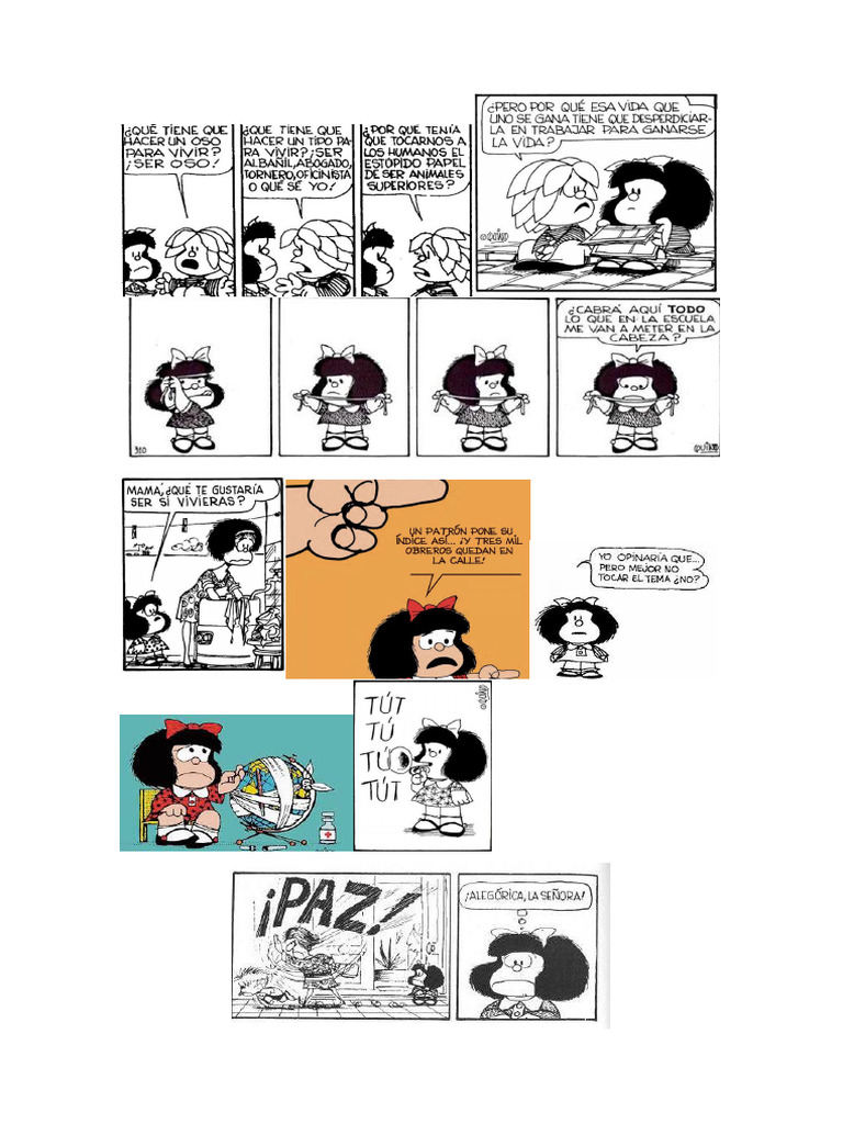 HISTORIETAS MAFALDA Y RECURSOS. | PDF