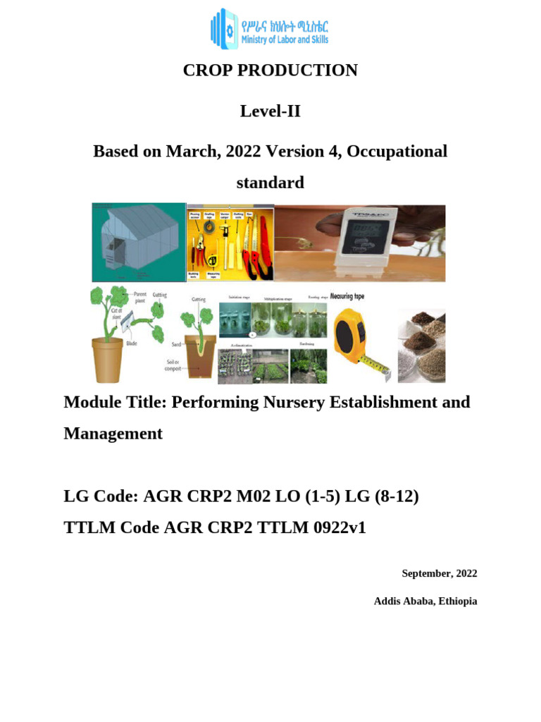 2-M-Nursey Establishment | PDF | Plant Nursery | Mulch