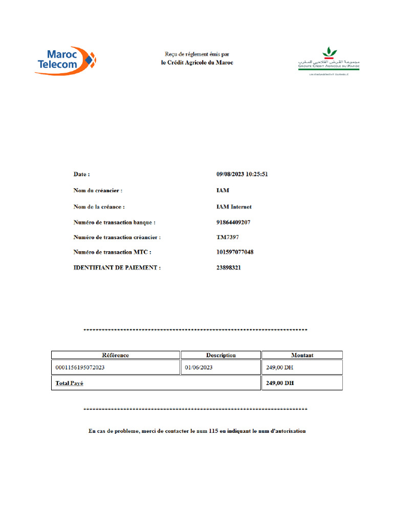 Recu - 1002 2 | PDF